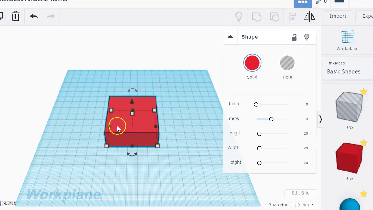 Tinkercad: Area, Perimeter, and Volume - YouTube