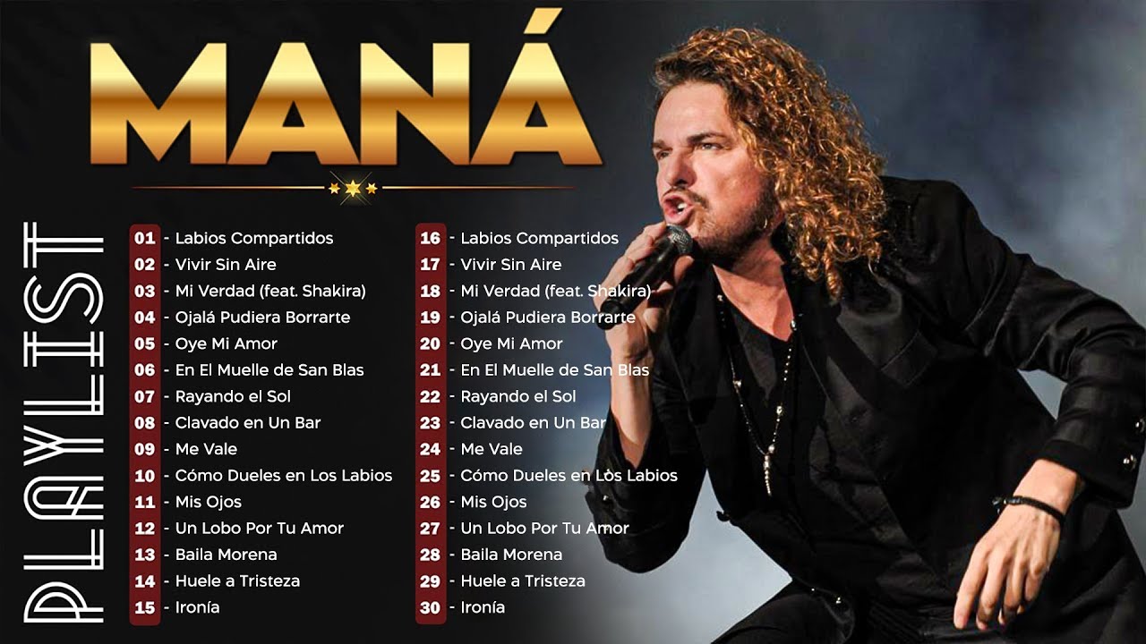 MANA SUS MEJORES CANCIONES - MANÁ 50 GRANDES ÉXITOS MIX - YouTube