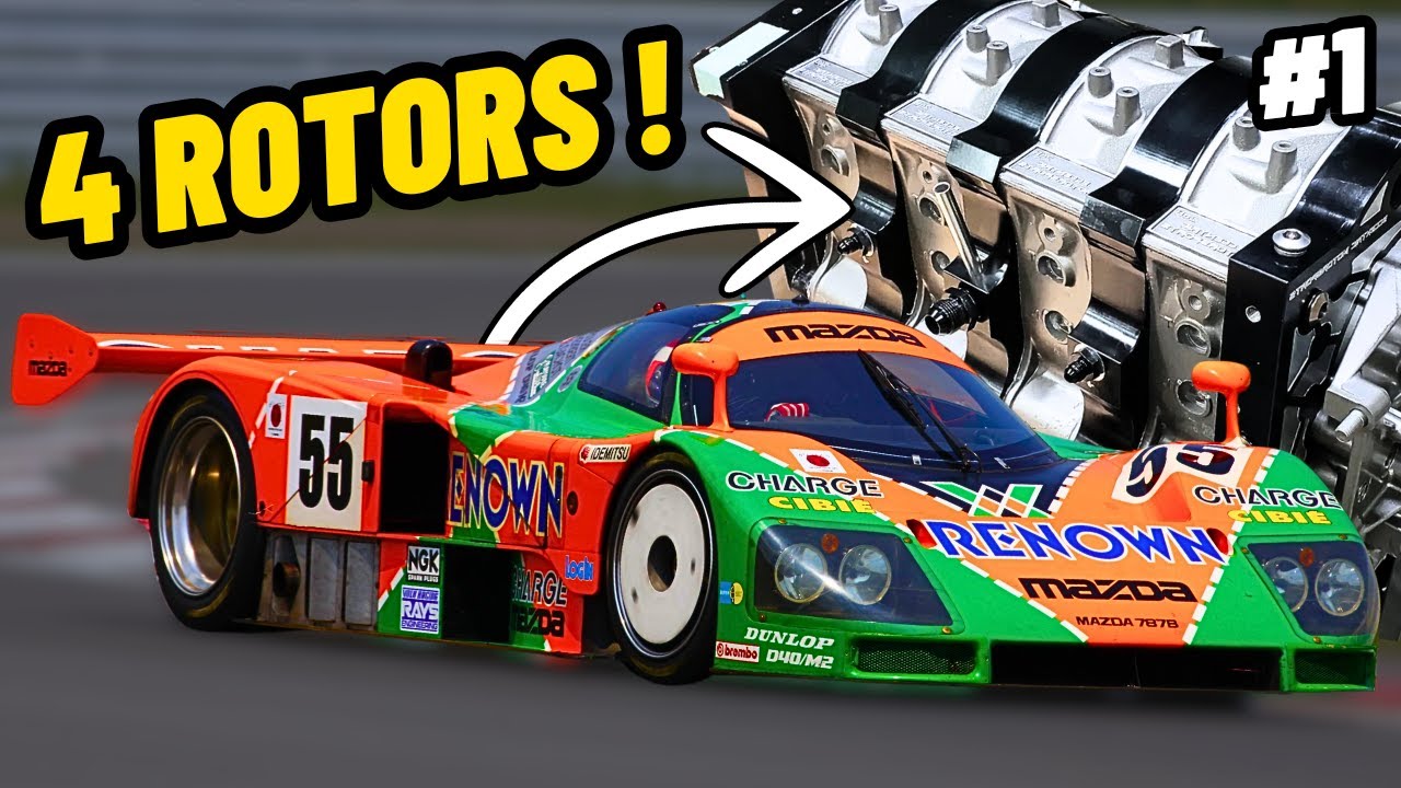 Un moteur de 787B dans une voiture de route ?! - RX7 4 rotors #1 - YouTube