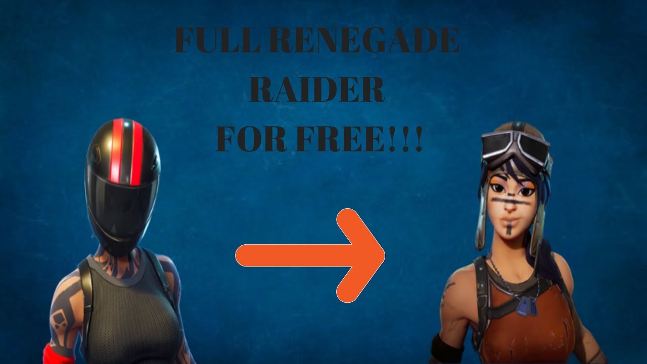 (PATCHED) HOW TO GET FULL RENEGADE RAIDER FOR FREE (PEOPLE CAN SEE IN ...