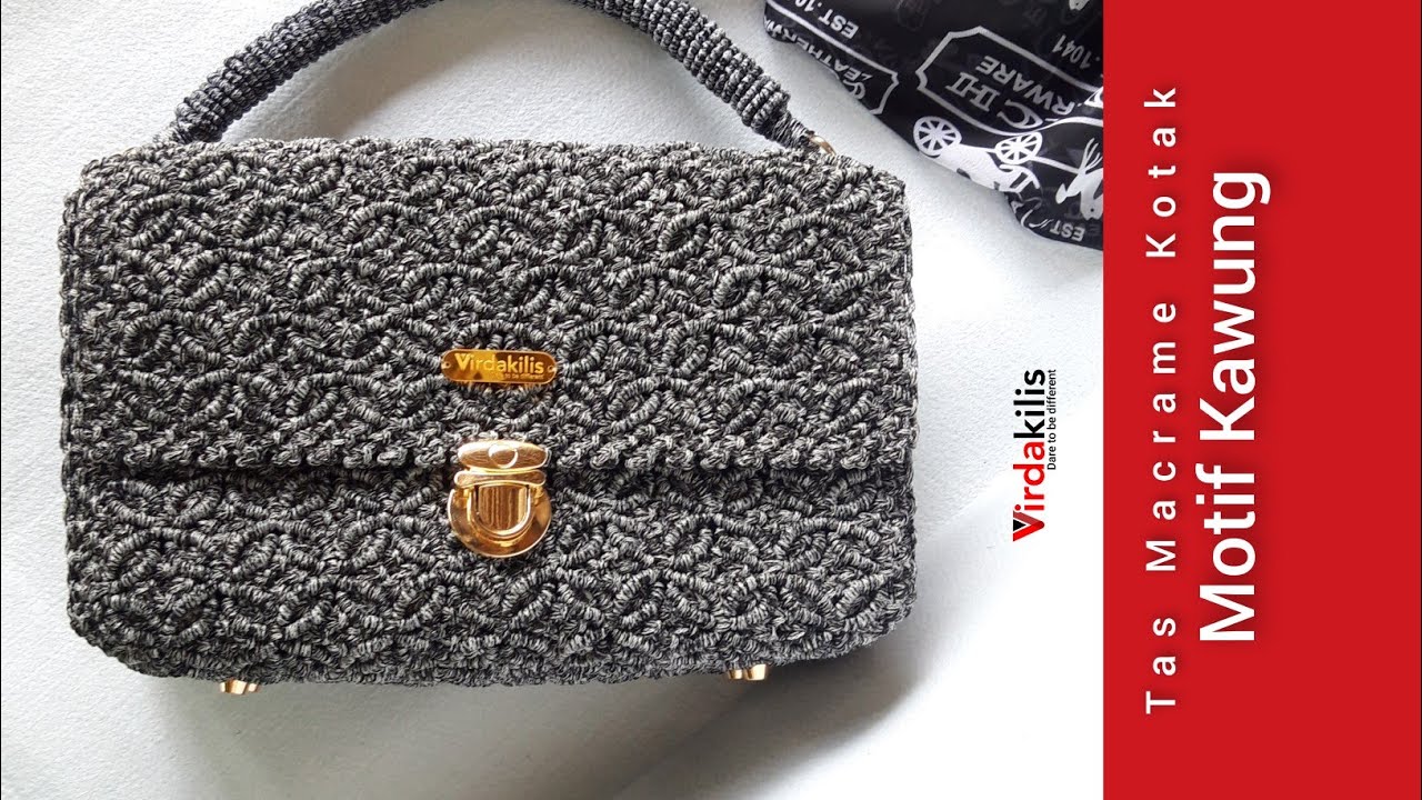 View Tas Macrame Kotak Motif Kawung - YouTube