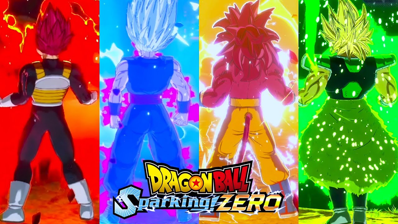 Dragon Ball Sparking Zero - All Ki Charge Animations / Aura's (DLC 3 ...