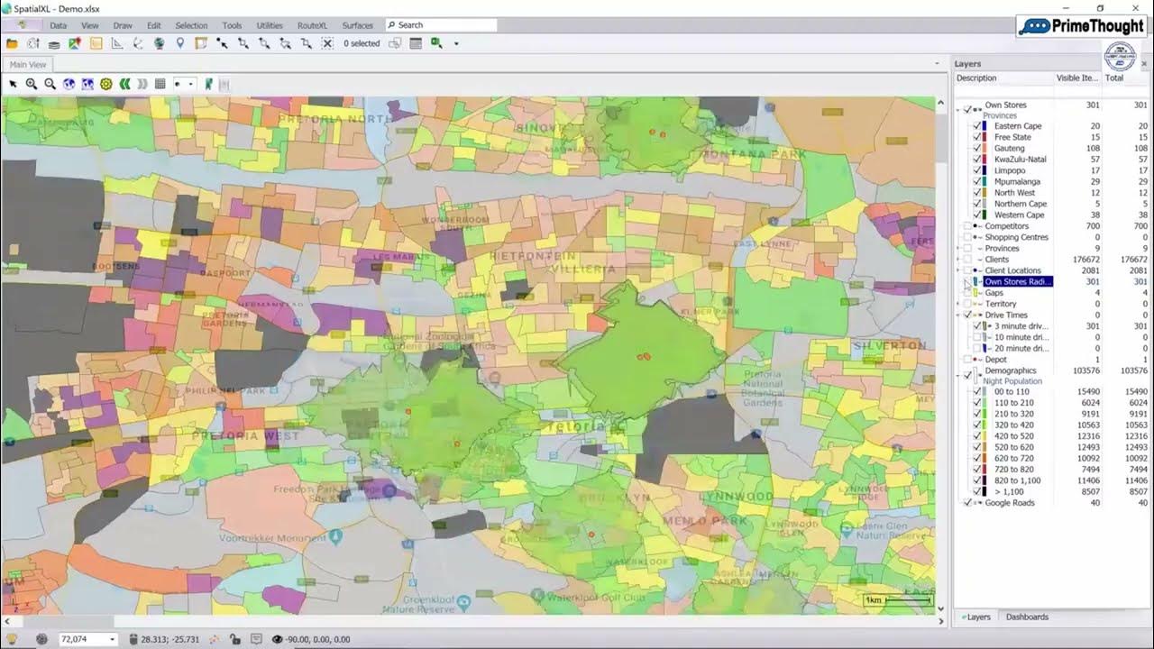 Business Intelligence using SpatialXL in Excel Feat Spatial StoryBoard - YouTube