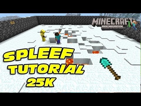 MINECRAFT XBOX 360: SPLEEF ARENA TUTORIAL + 25k - YouTube