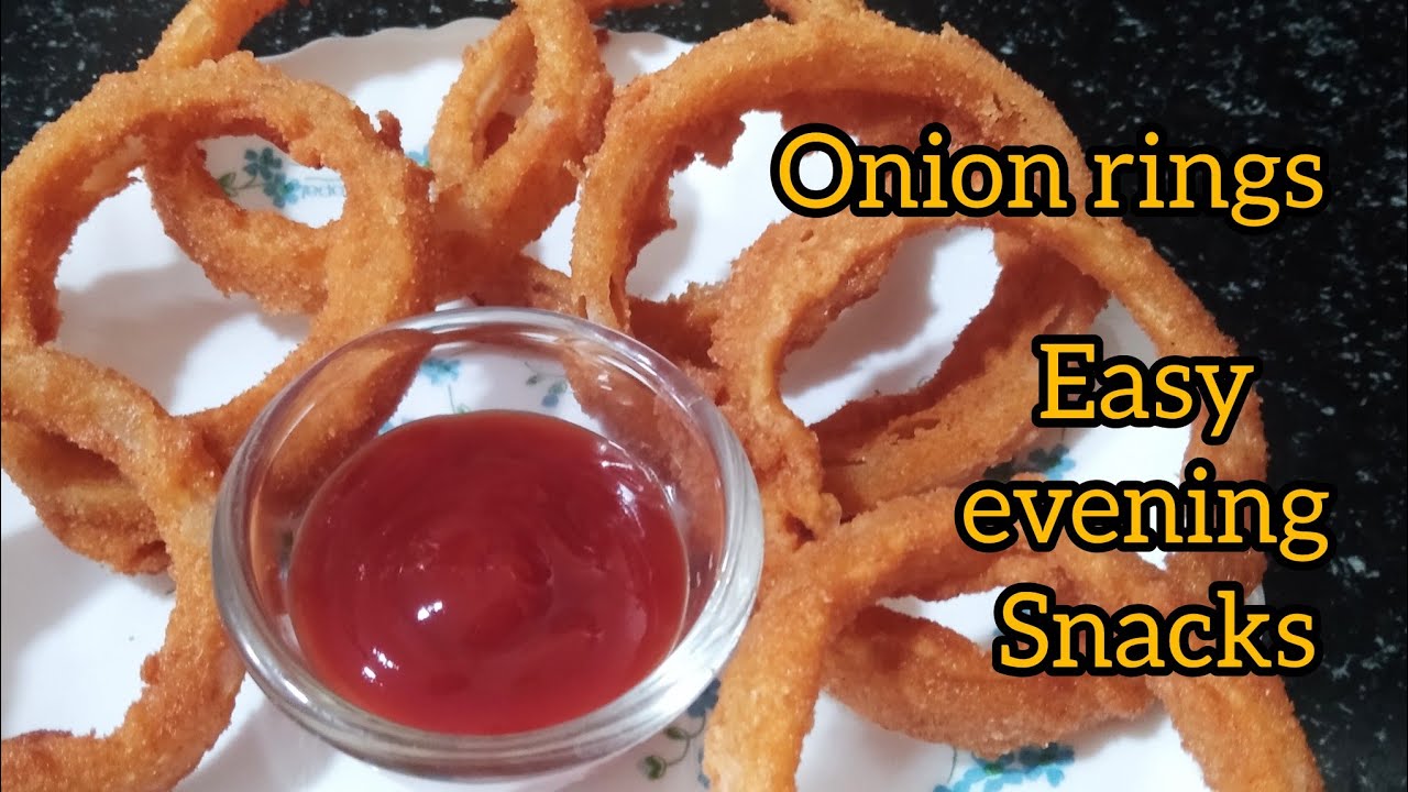 Onion rings| Onion snacks recipie|easy evening snacks|quick and tasty ...