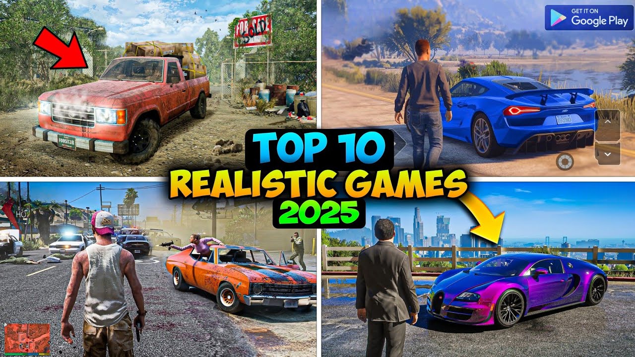 Top 10 Most Realistic Mobile Games 2025 | Android & iOS Ultra Graphics ...