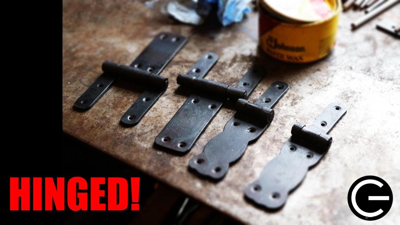 How I Pinned Hand Forged Hinges - YouTube