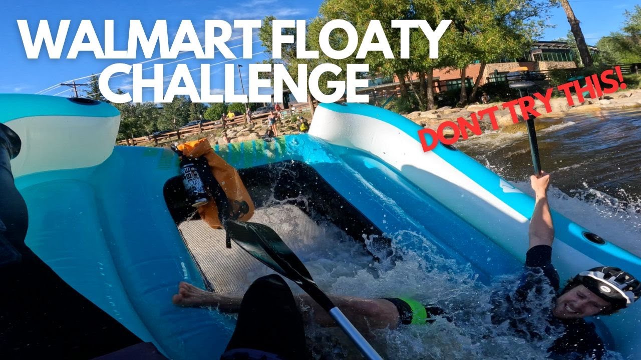 WALMART FLOATY Challenge VS Raging River! - YouTube