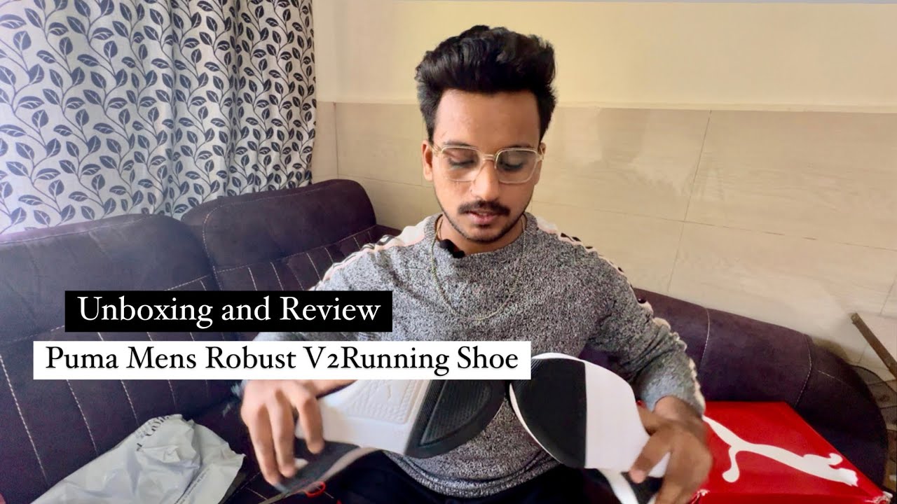 Puma Mens Robust V2Running Shoes || Unboxing and Review | Sports shoes ...