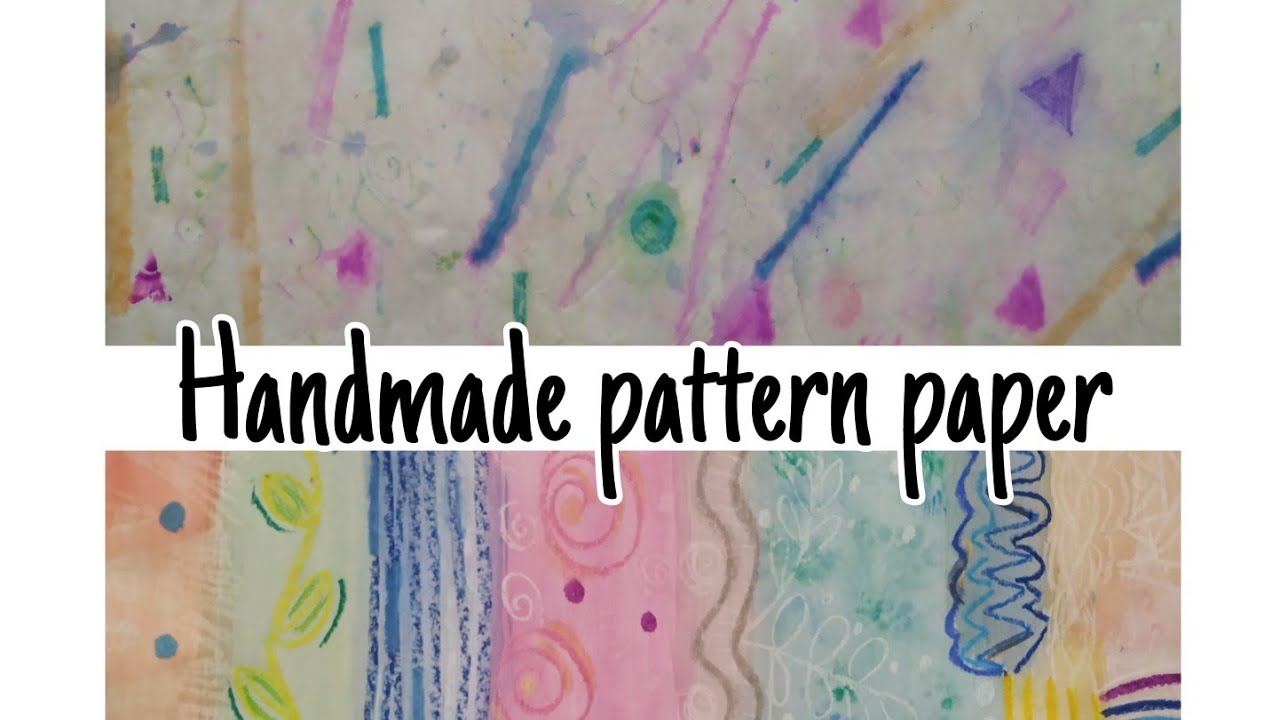 DIY Handmade pattern paper #diy - YouTube