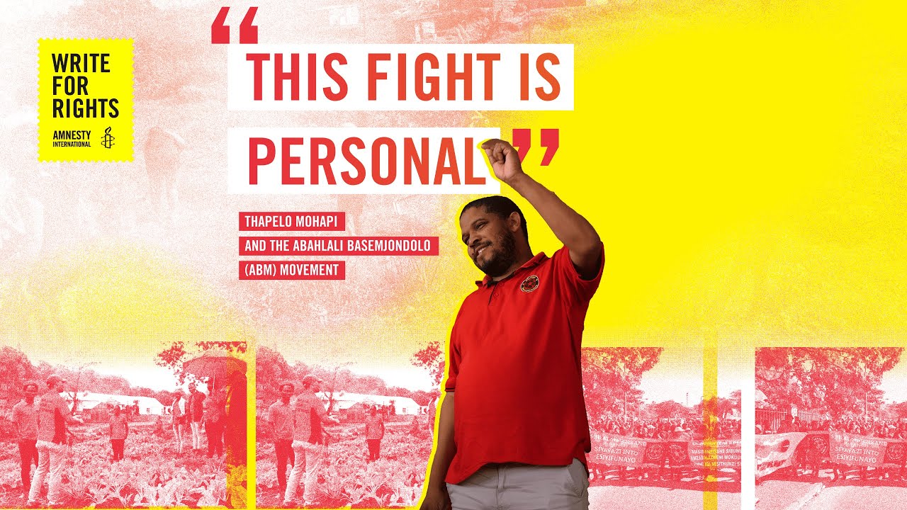 Write for Rights: Thapelo Mohapi - YouTube
