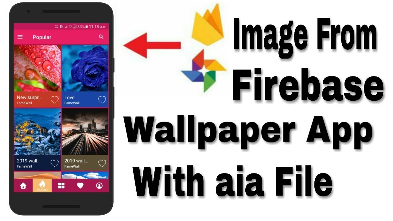How to get image from firebase in kodular wallpaper app | Show image ...