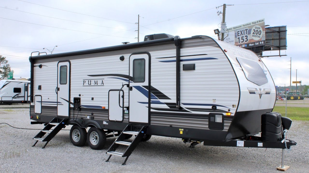 NEW MODEL 2021 Puma 26FKDS Front Kitchen Full Timer Travel Trailer ...