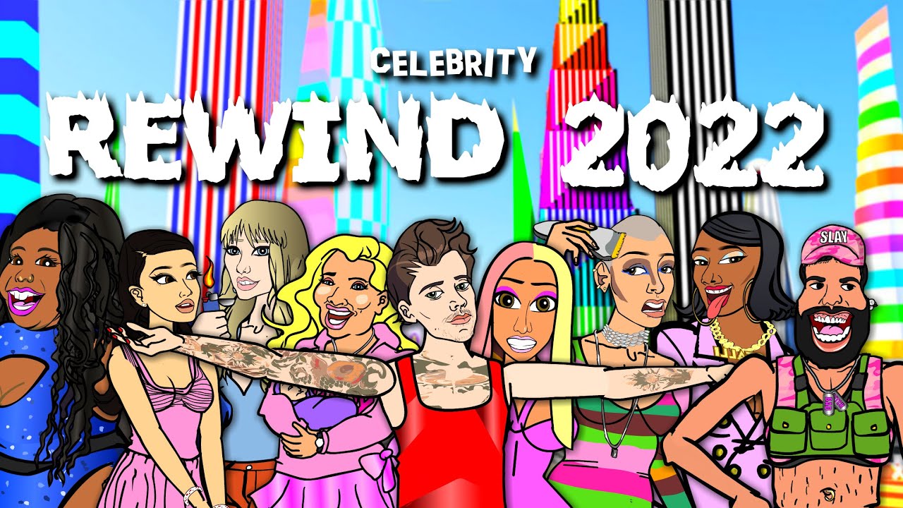 Celebrity Rewind 2022 - As It Was (CARTOON PARODY) - YouTube