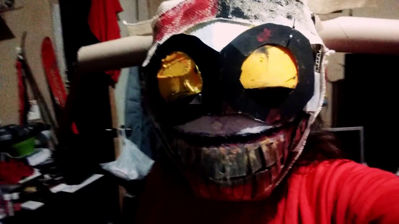How to make homemade mascot head ( Harley Quinn) - YouTube