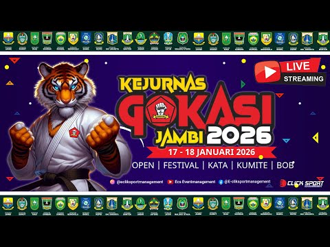DAY 2 | TATAMI 3 | KEJUARAAN KARATE NASIONAL GOKASI TAHUN 2026 | JAMBI TGL 17 - 18 JANUARI 2026