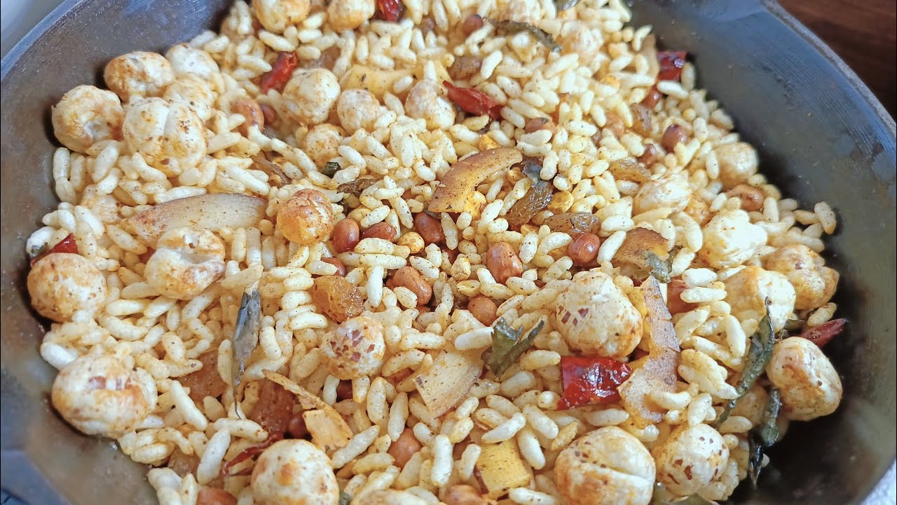 Murmra Namkeen |Spicy Puffed Rice, quick & Easy Crunchy Chivda Recipe ...