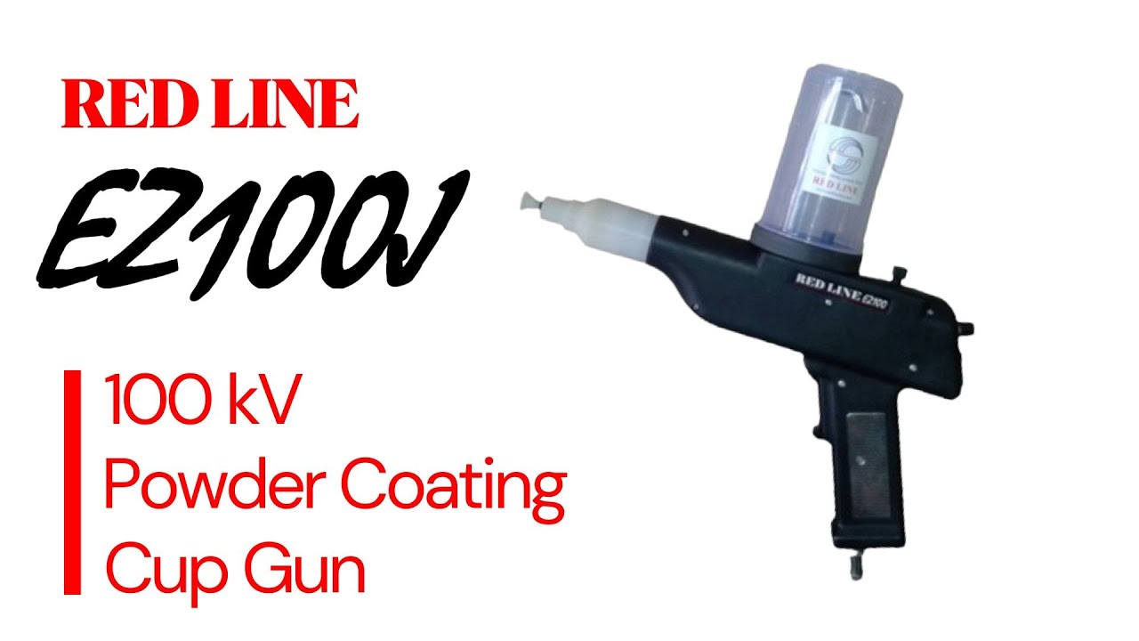 Red Line EZ100J – The Ultimate 100kV Portable Powder Coating Cup-Gun ...