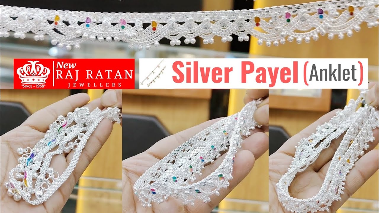 Exclusive Payel in Silver By New Raj Ratan Jewellers #silverpayaldesign ...