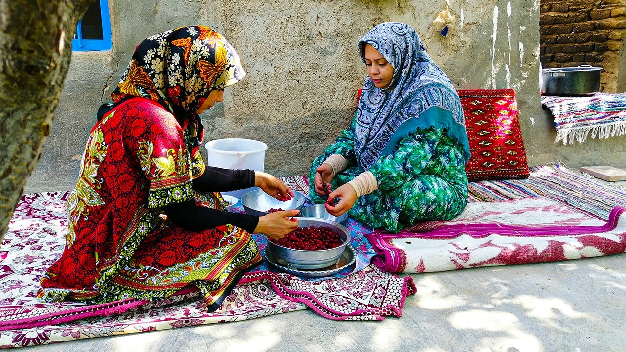 rural life in iran and village family cooking | outdoor vlog - YouTube