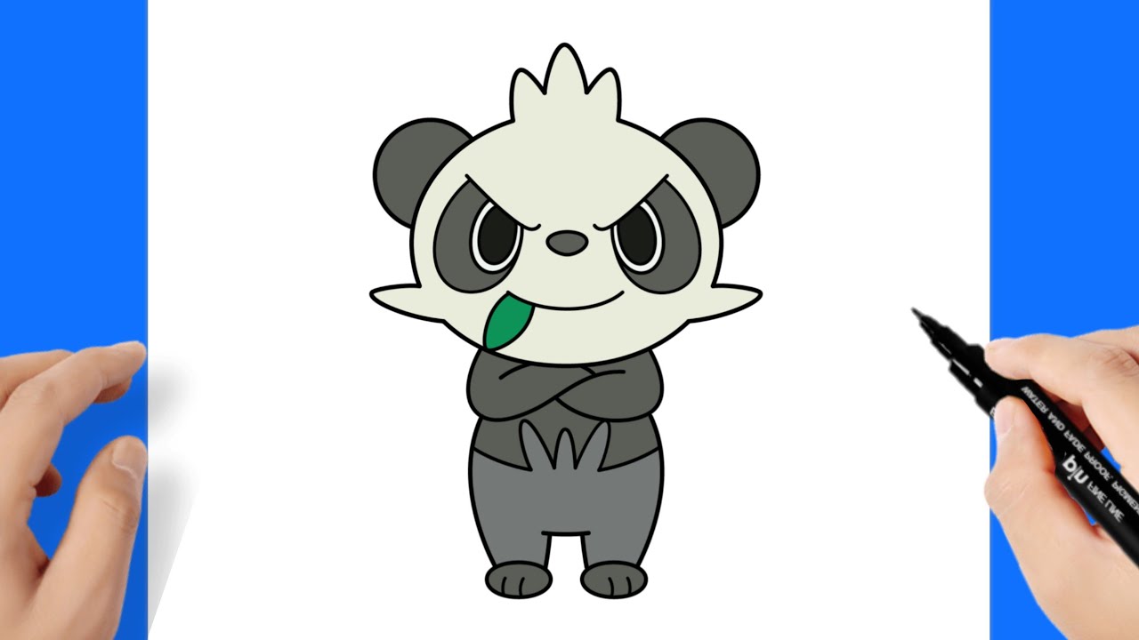 How to draw Pancham from Pokemon - YouTube