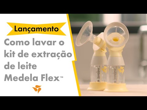 Como lavar o kit de extração de leite Medela Flex | Por Medela Brasil