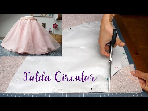 Falda circular con elástico - Ropa infantil - Trazo, Corte, Confección