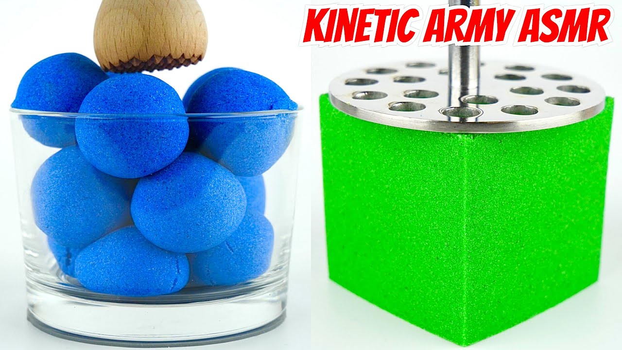 Kinetic Sand ASMR The Most Relaxing & Satisfying Sand Videos - YouTube
