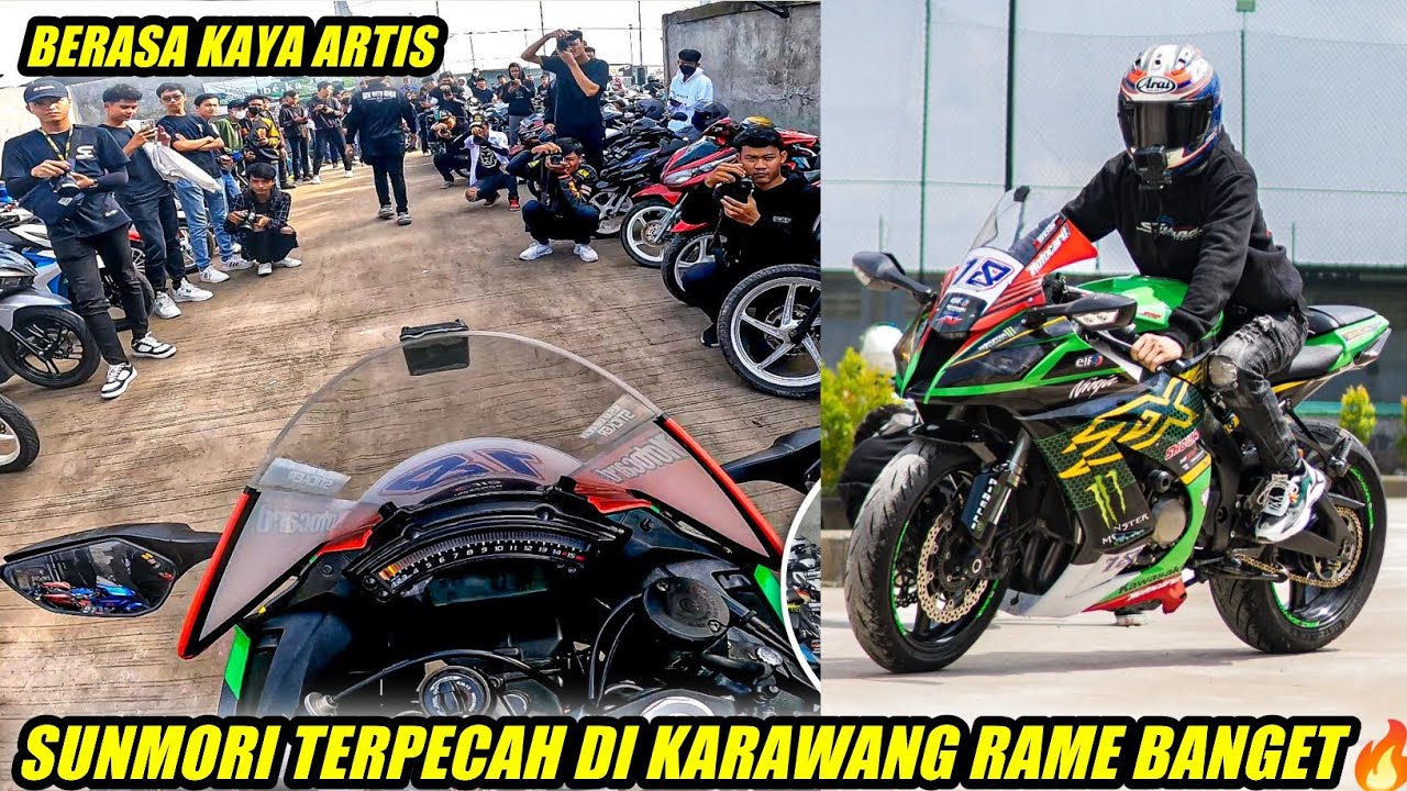 SUNMORI PAKE MOGE ZX10R‼️BERASA JADI ARTIS NYA ANAK SUNMORI - YouTube