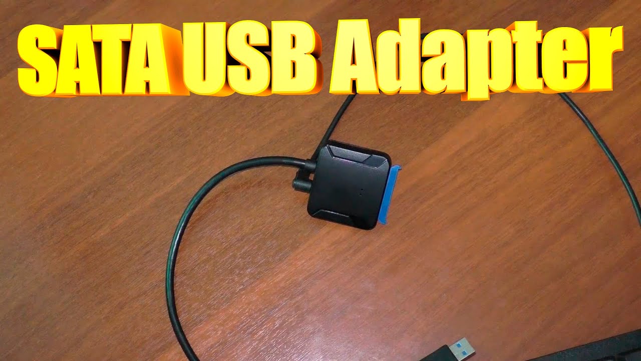 SATA USB Adapter for HDD and SSD with additional power supply - YouTube