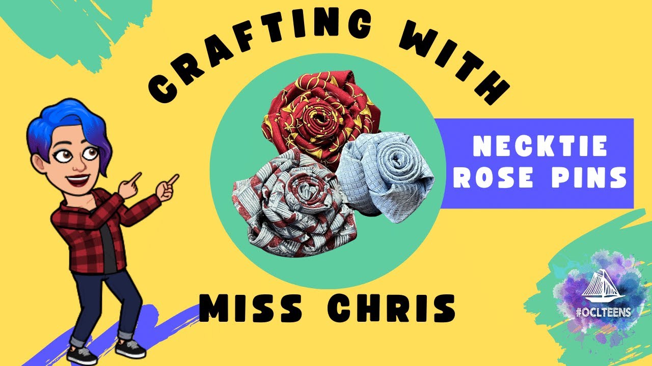 Crafting with Miss Chris: Necktie Roses - YouTube