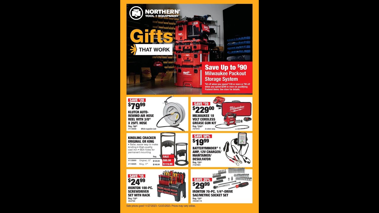 Northern Tool Deals November 27 – December 25, 2023 - YouTube