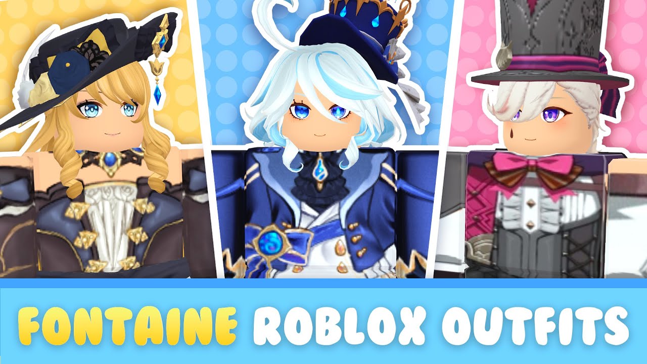 ALL Fontaine Characters ROBLOX Outfits || Genshin Impact - YouTube