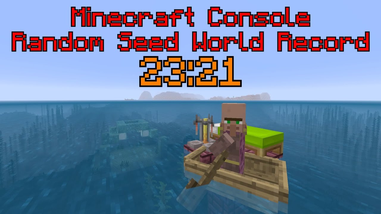 [WR] Minecraft Legacy Console Random Seed Glitchless in 23:21 - YouTube