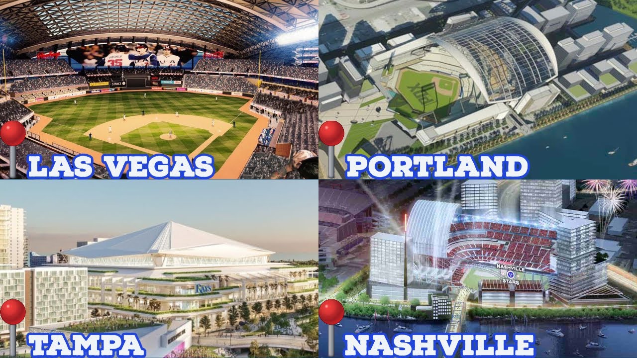MLB Future Expansion & Relocation Predictions with NEW Stadiums - YouTube