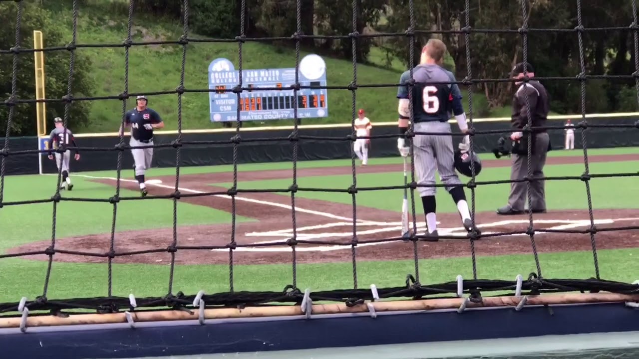 Christian Stapleton College of San Mateo Baseball - YouTube