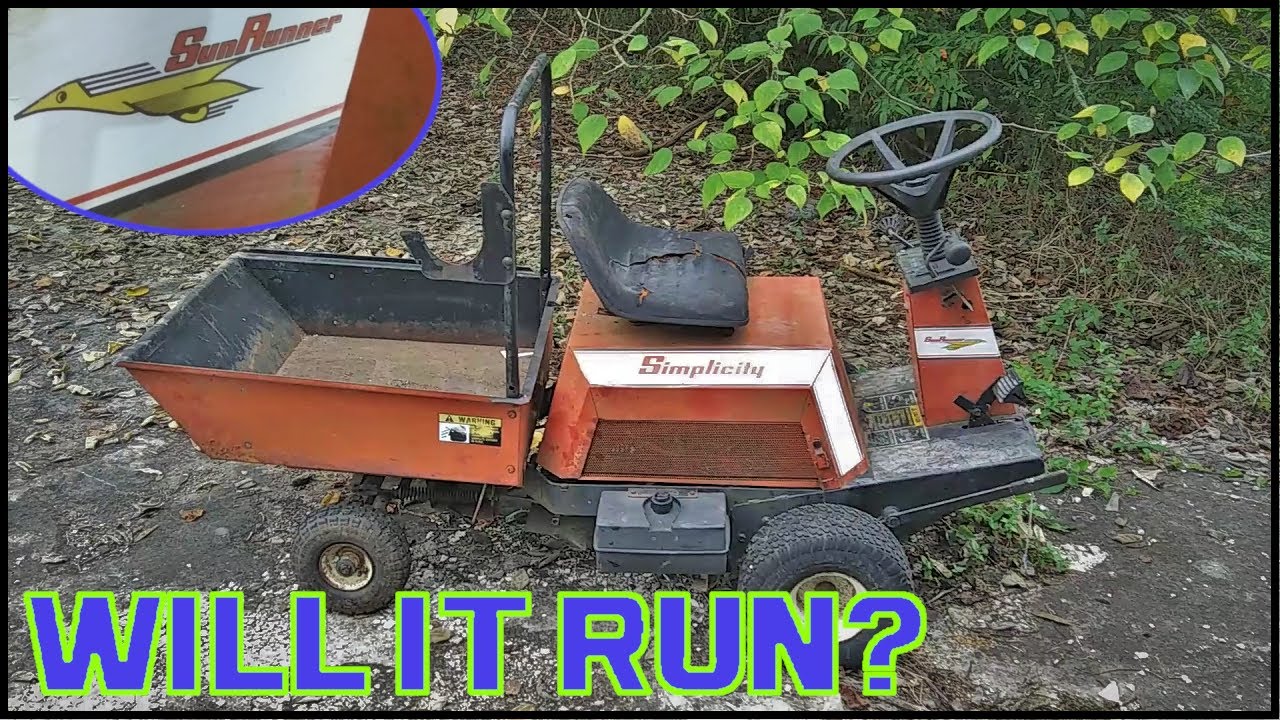 Will this tractor live up to its name? -- Simplicity Sun Runner - YouTube