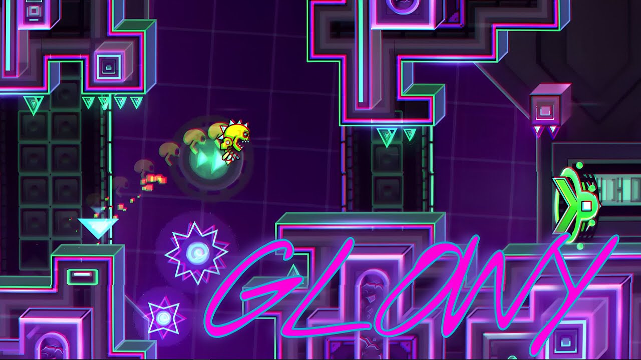 "Glowy" by Ad0NAY27GD 100% (3 Coins) Daily Level [Geometry Dash 2.2 ...