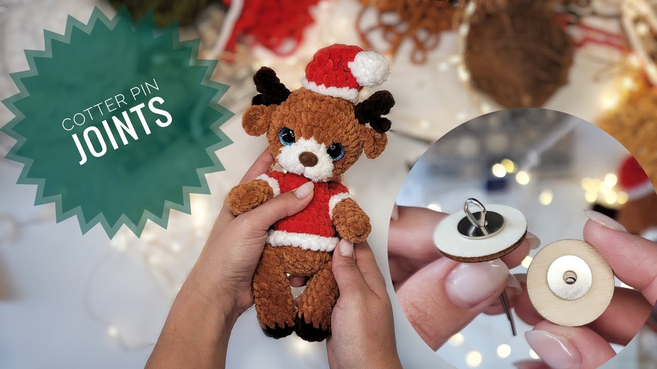 Cotter Pin Joints for Handmade Stuffed Toys. Crochet Amigurumi. DIY ...