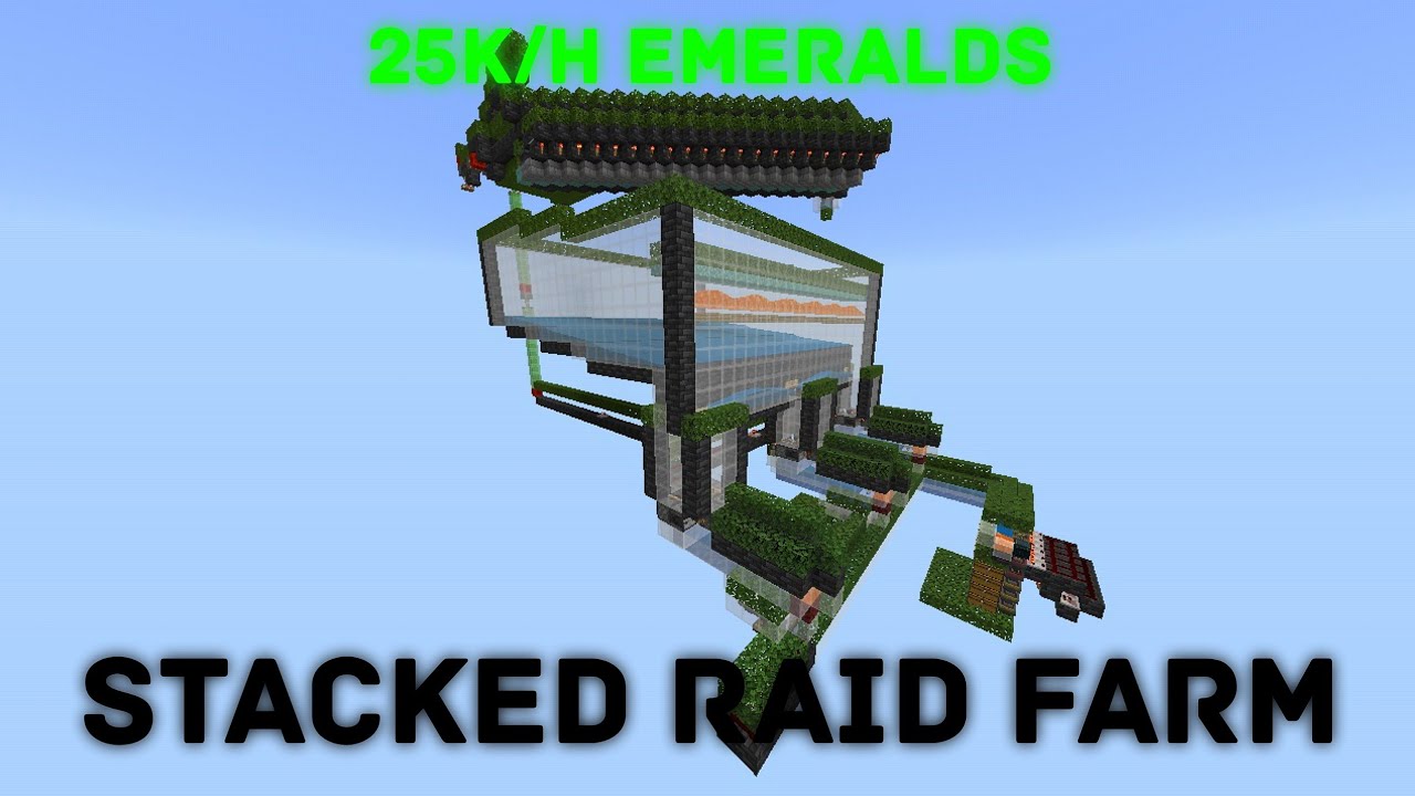 🔥Stacked Raid Farm / Minecraft Bedrock🔥 - YouTube