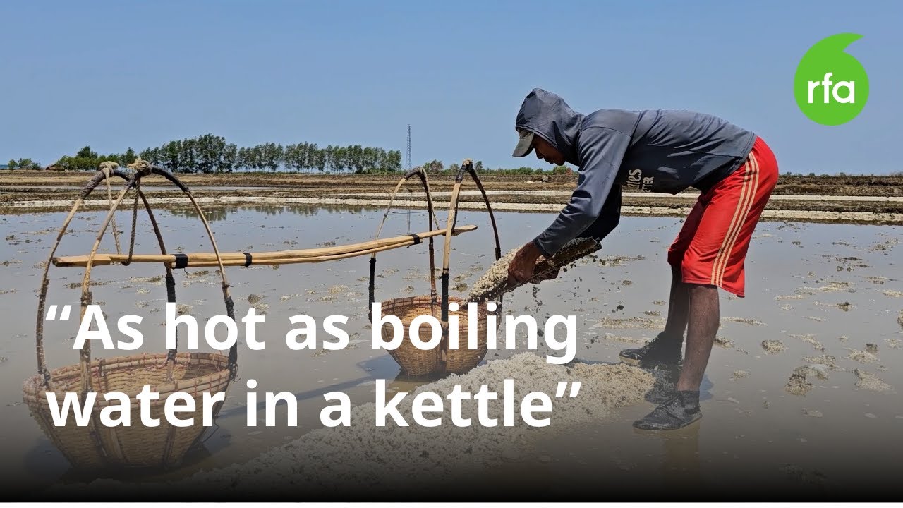 The daily struggle of Myanmar’s salt farm workers | Radio Free Asia ...