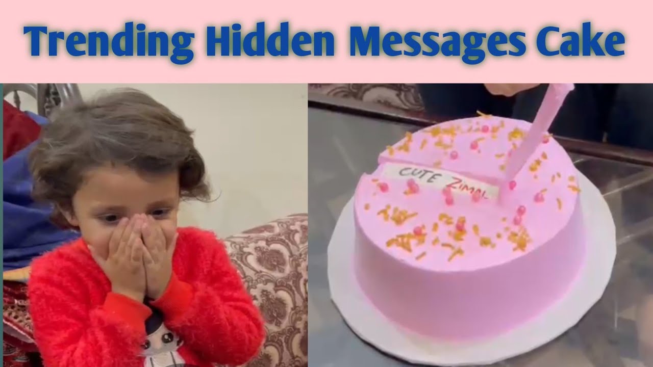 Trending Secret Message Cake | Viral Hidden Message Cake | Home Bakery ...