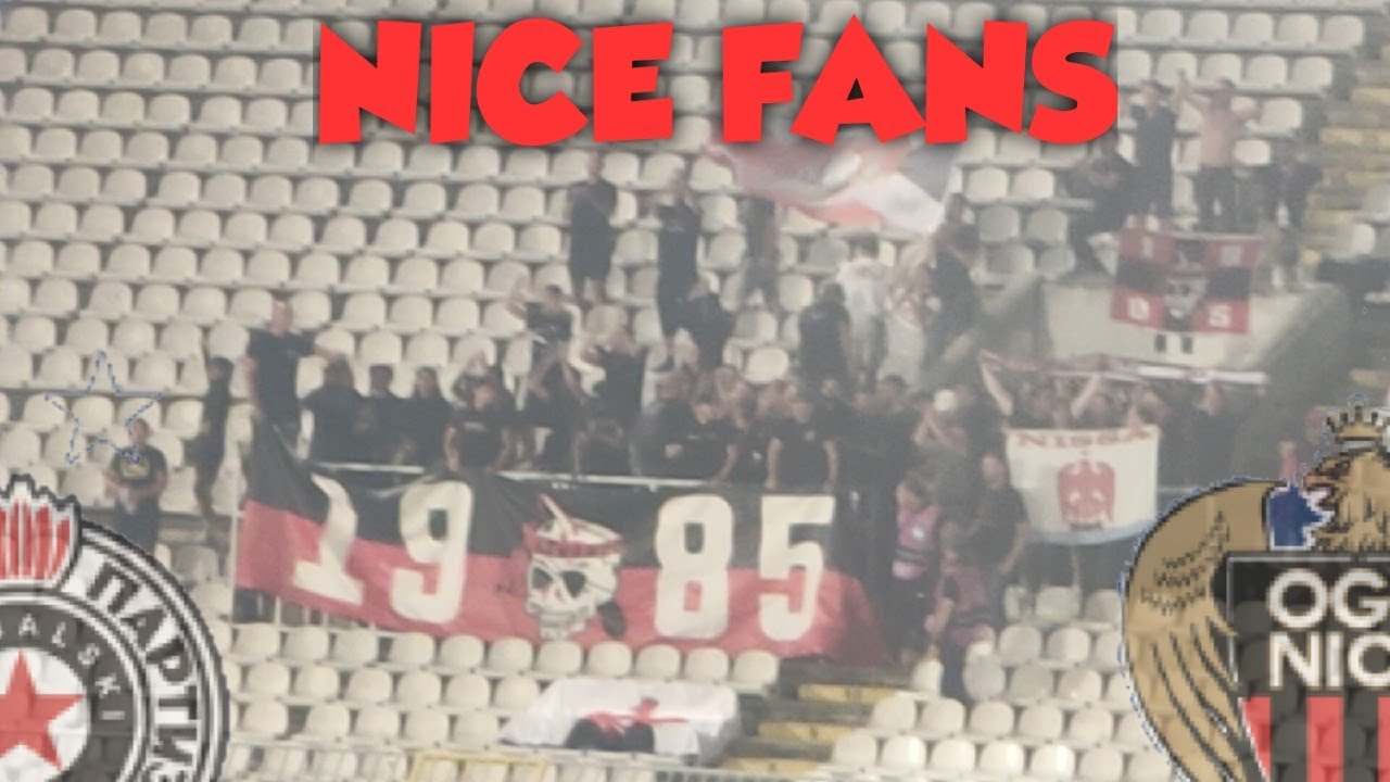 Partizan - OGC Nice, les fans de football français dans les tribunes du ...