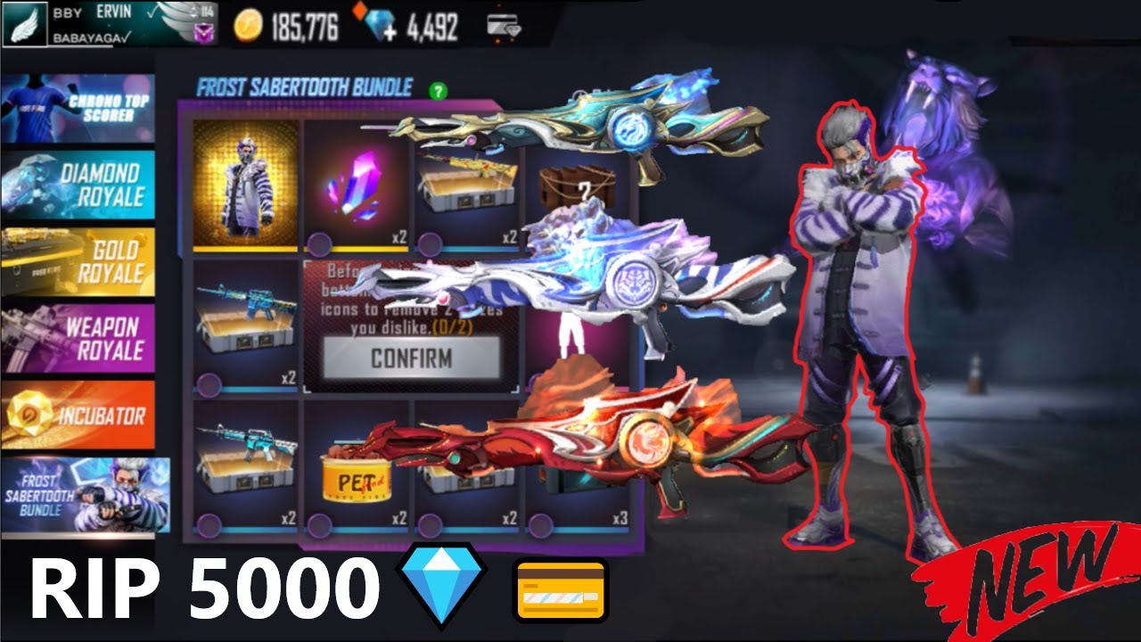 Free Fire new Events Holy Beasts M60 | Snappy Bundle| Tu harxhu karten ...