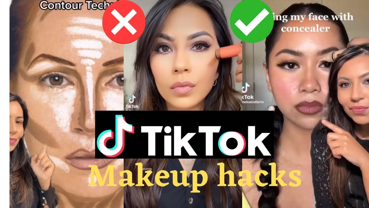 BEST Tiktok Viral Makeup Hacks!!! #makeuphackstiktok - YouTube