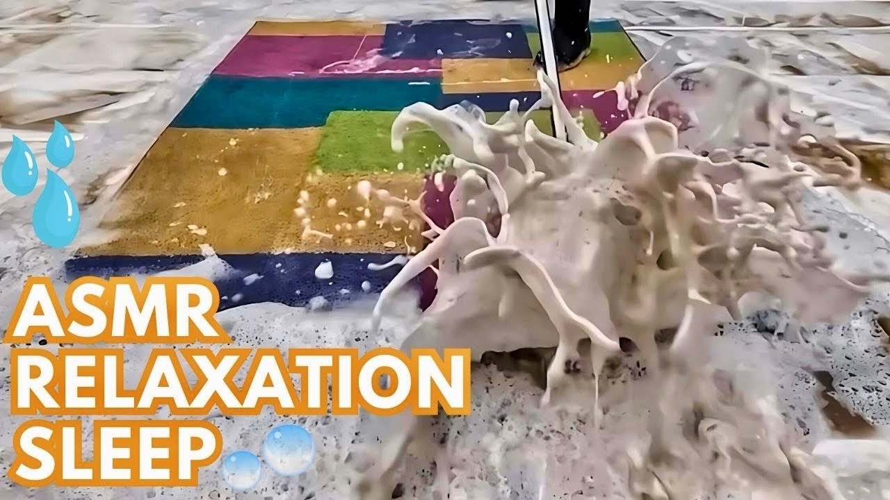 Oddly Satisfying rug scrapes From dirty to Clean water | ASMR relaxing ...