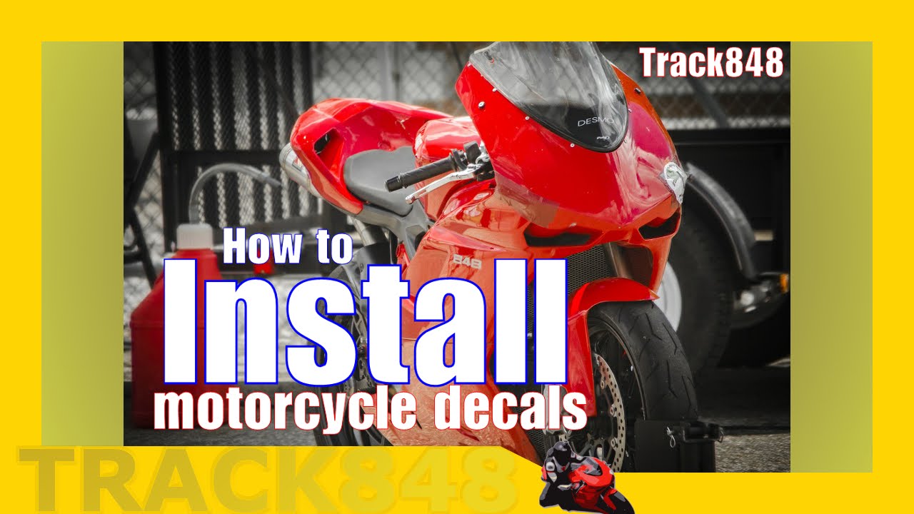 How to Install Motorcycle Decals All Out Graphics - YouTube