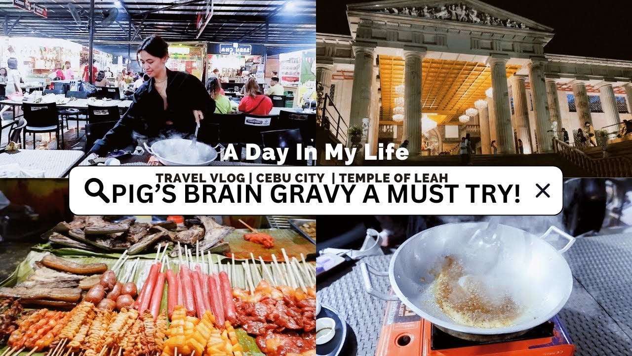 Tuslob Buwa (Pig's Brain Gravy) A must try in Cebu! | Travel Vlog - YouTube