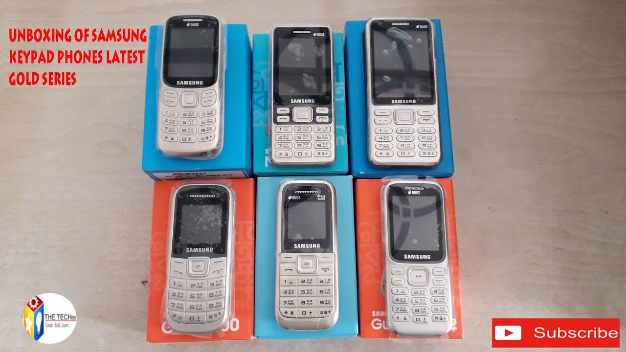 The all new Gold Range of samsung feature phones of 2018 - YouTube