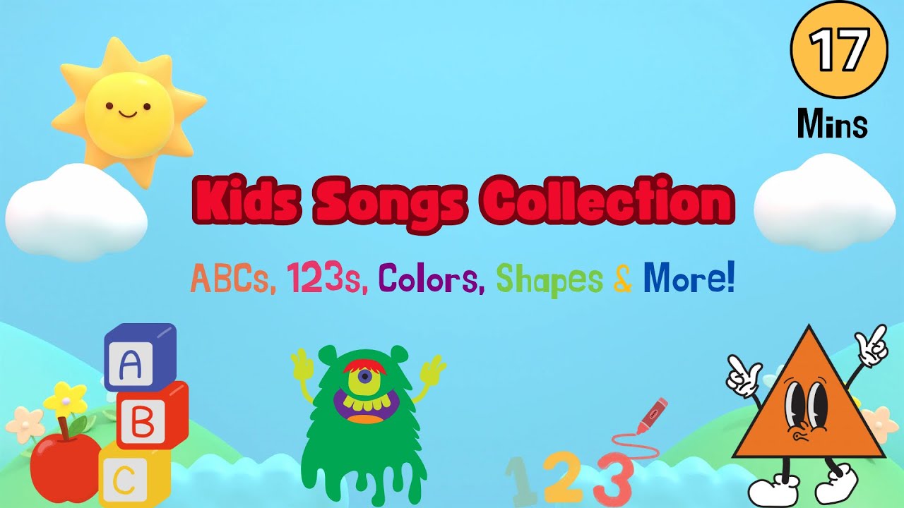 Fun and Educational Kids Songs Collection | ABCs, 123s, Colors, Shapes ...